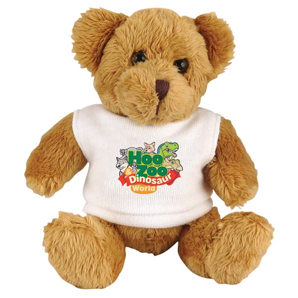 5inch Robbie Bear with White T Shirt - Parkers Branded Merchandise ...
